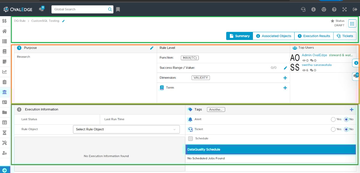 How to setup Data Quality Rules?