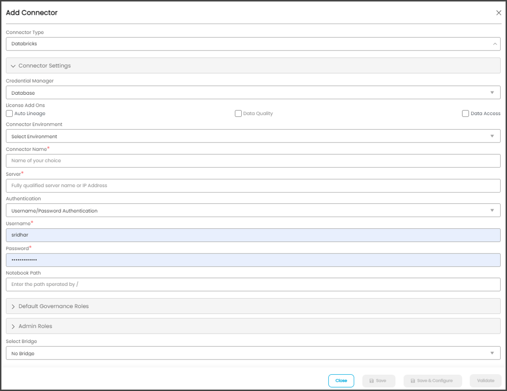 Databricks Connector