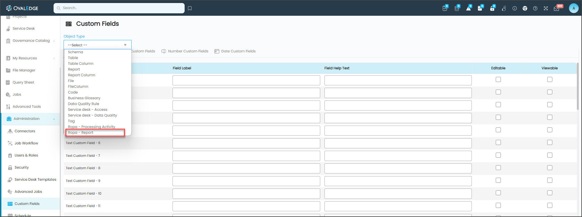 Record of Processing Activities (ROPA)