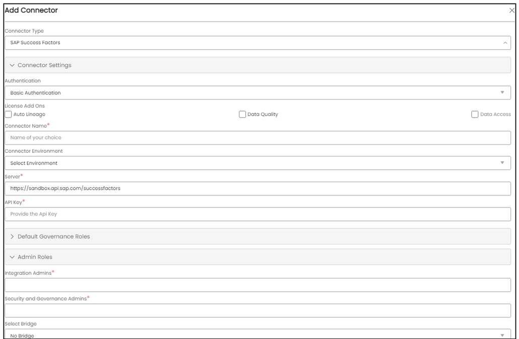 SAP SuccessFactors Connector