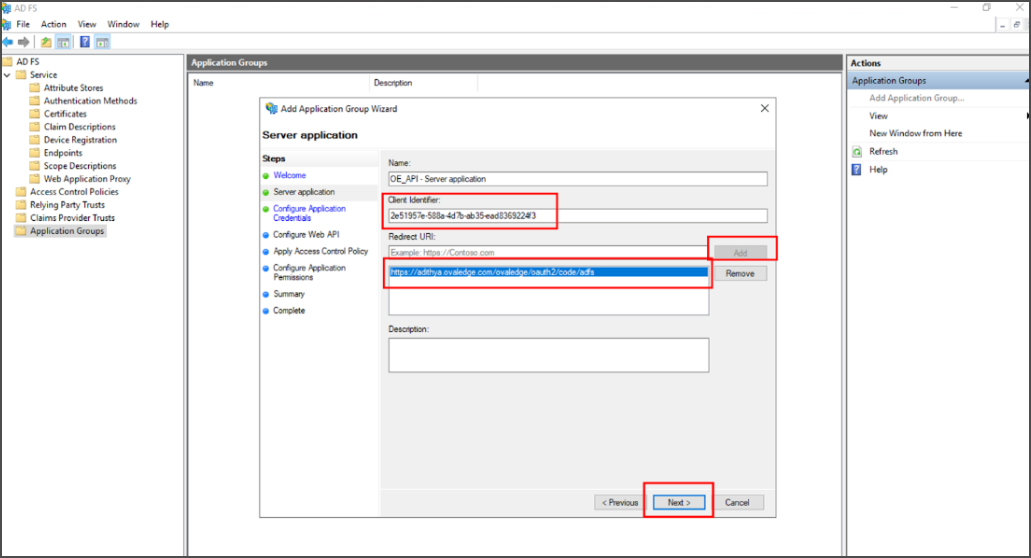 Configuring ADFS with OIDC Support