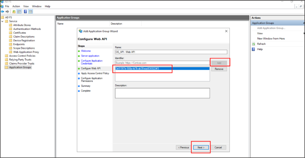 Configuring ADFS with OIDC Support