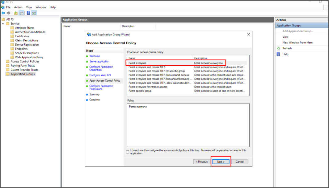 Configuring ADFS with OIDC Support