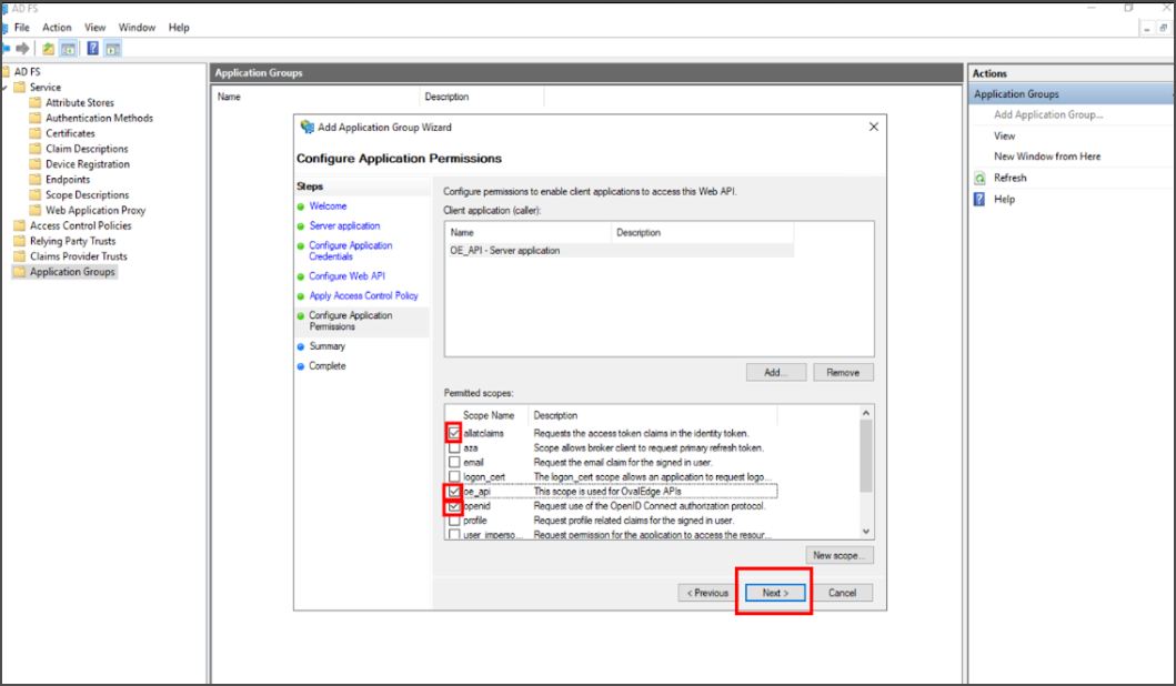 Configuring ADFS with OIDC Support