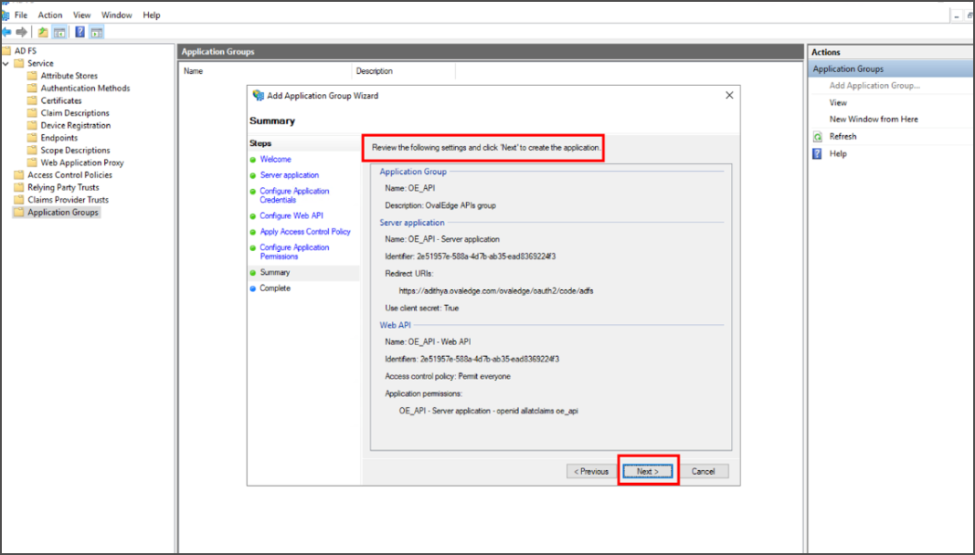 Configuring ADFS with OIDC Support
