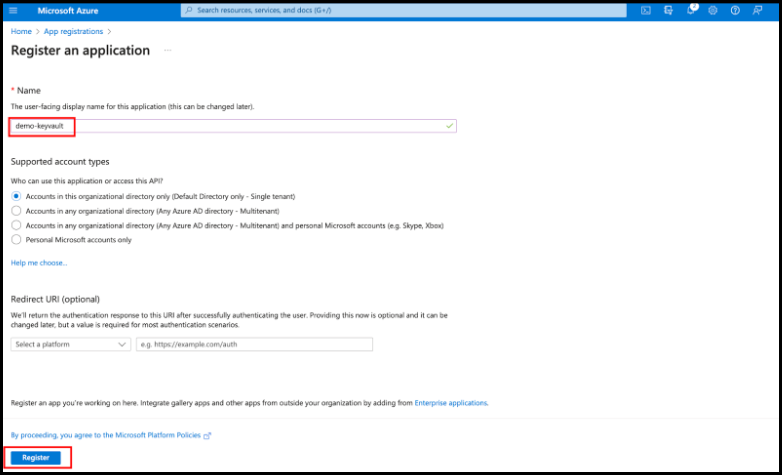 Azure Key Vault Connector Integration